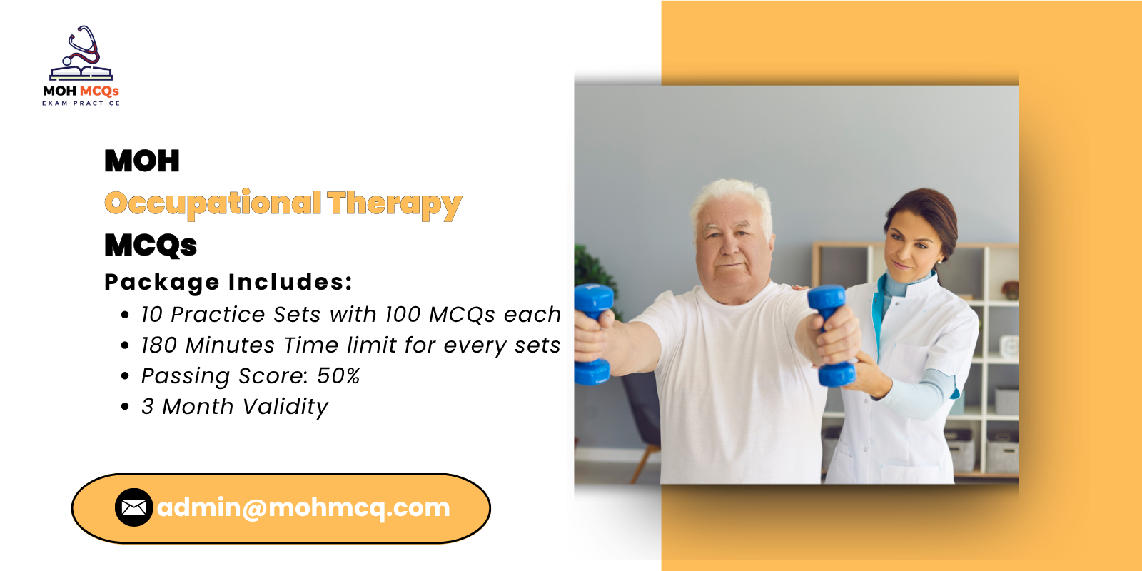 MOH Occupational Therapy MCQs — MOH MCQ 2025